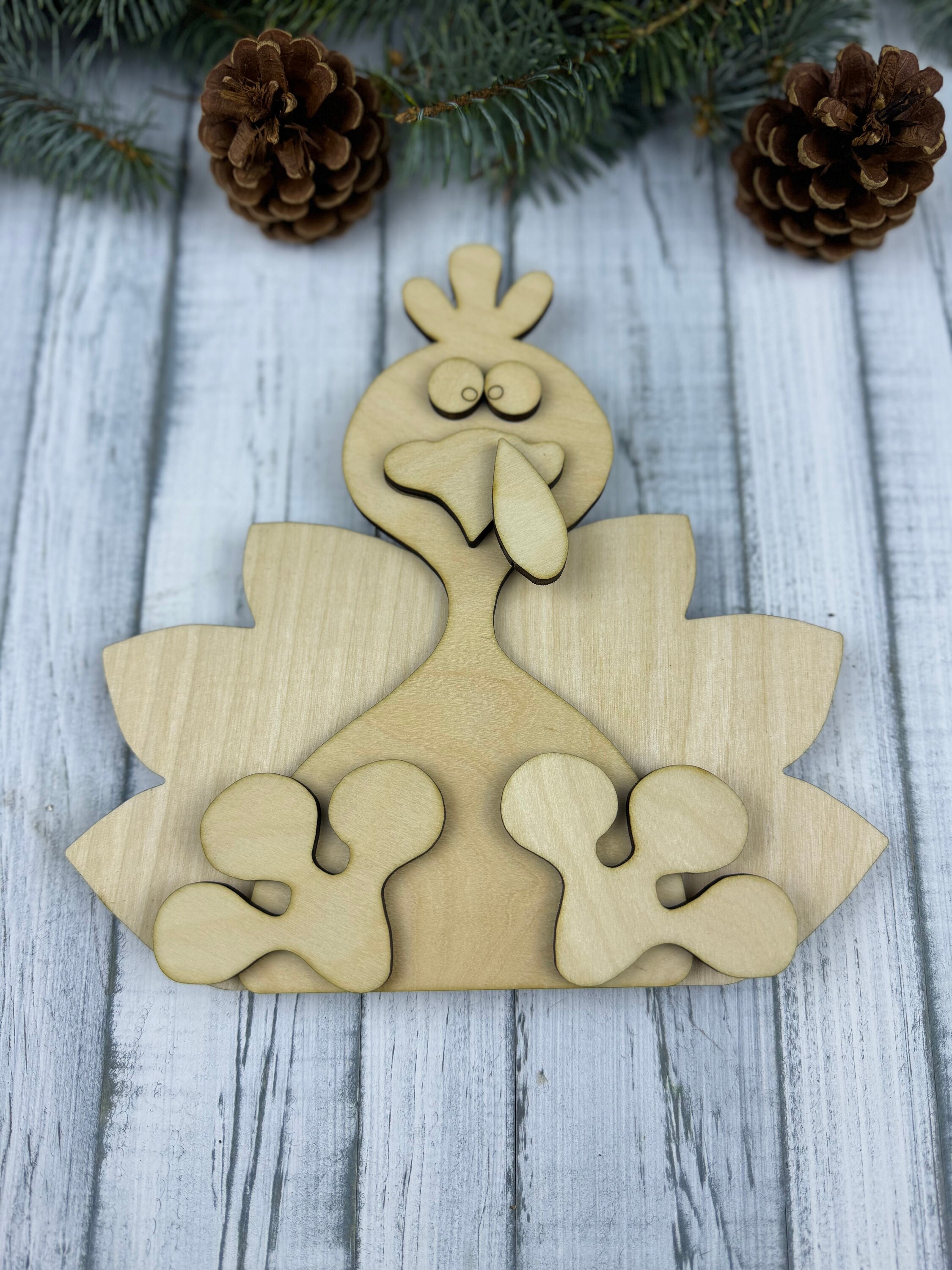 Primitive Turkey - Free Standing - DIY - Kit - Seasonal - Thanksgiving ...