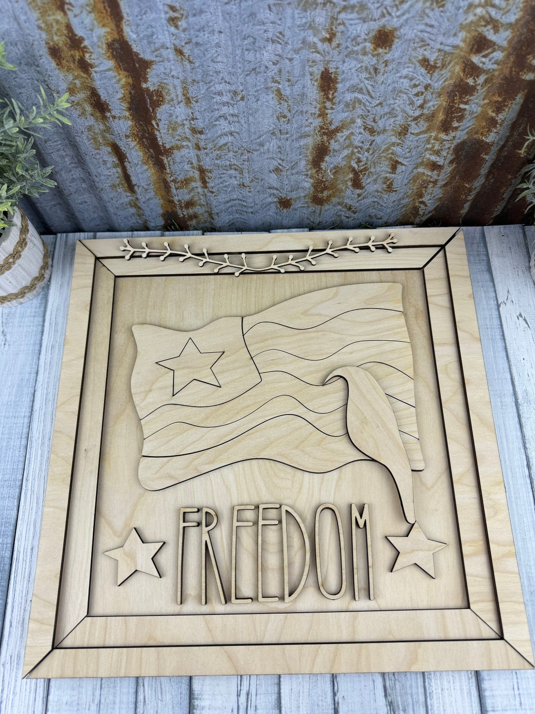 Primitive Flag - DIY Kit - Etsy