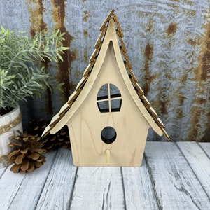 Birdhouse 1/2" Thick - DIY Kit - Garden - Bird - House - Etsy