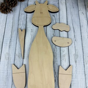 Primitive Cow 1/2" Thick - DIY - Kit - Whimsical - Holiday - Cow - Etsy