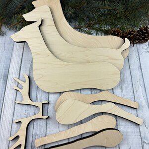 Standing Reindeer 1/2" Thick - DIY, Kit, Whimsical, Primitive, Holiday ...