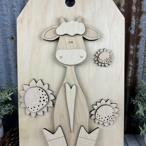 Primitive Cow 1/2" Thick - DIY - Kit - Whimsical - Holiday - Cow - Etsy