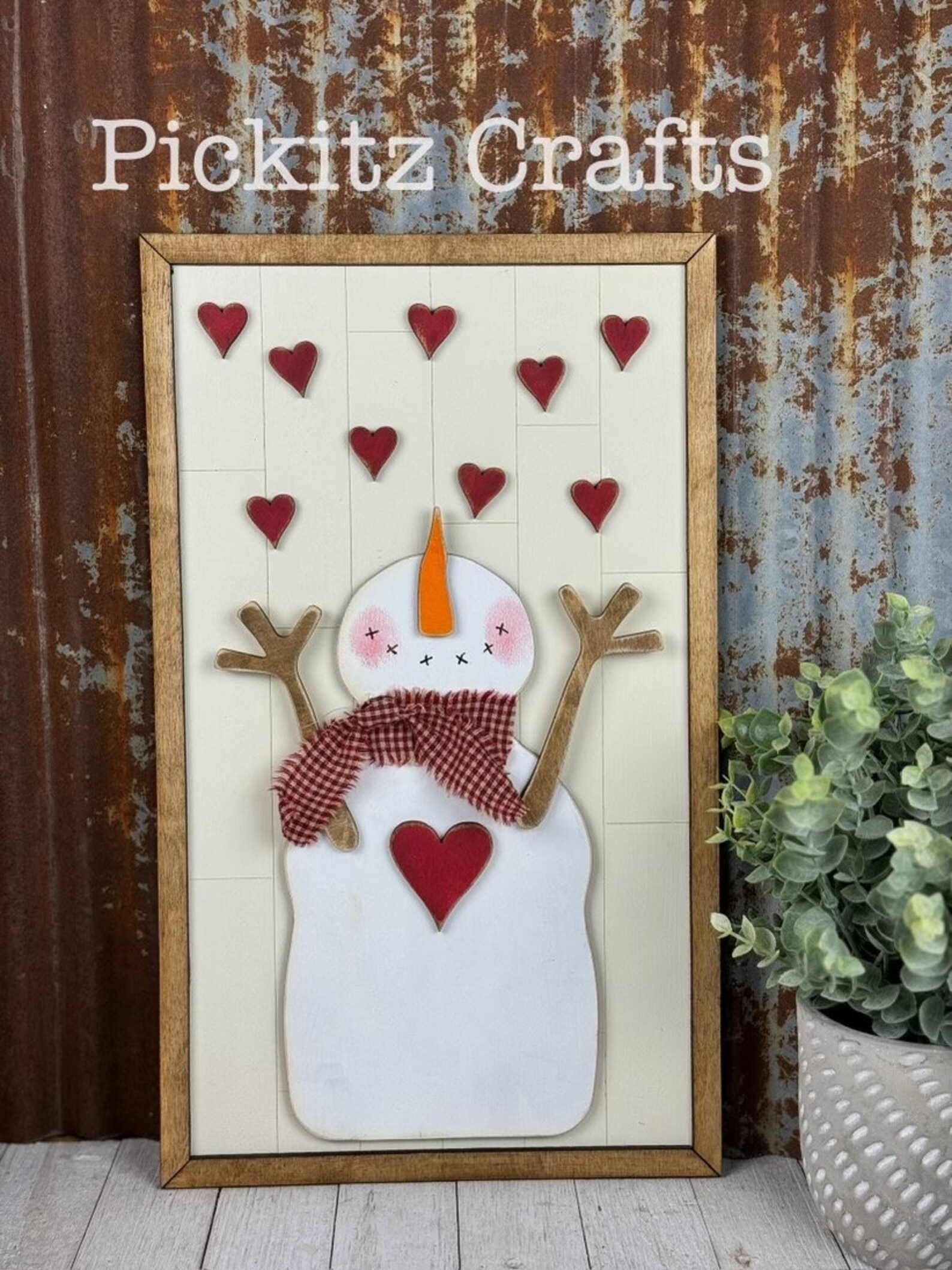 Valentine Snowman DIY Kit - Etsy