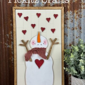 Valentine Snowman DIY Kit - Etsy