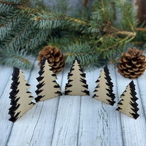 Mini Christmas Tree Bundle 1/2" Thick - Pine Tree - DIY - Kit ...