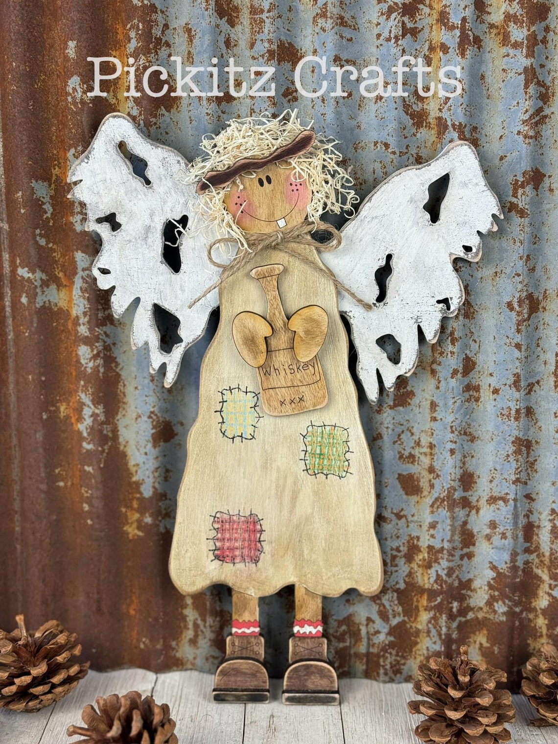 Hillbilly Angel 1/2" Thick - DIY - Kit - Whimsical - Holiday - Winter ...