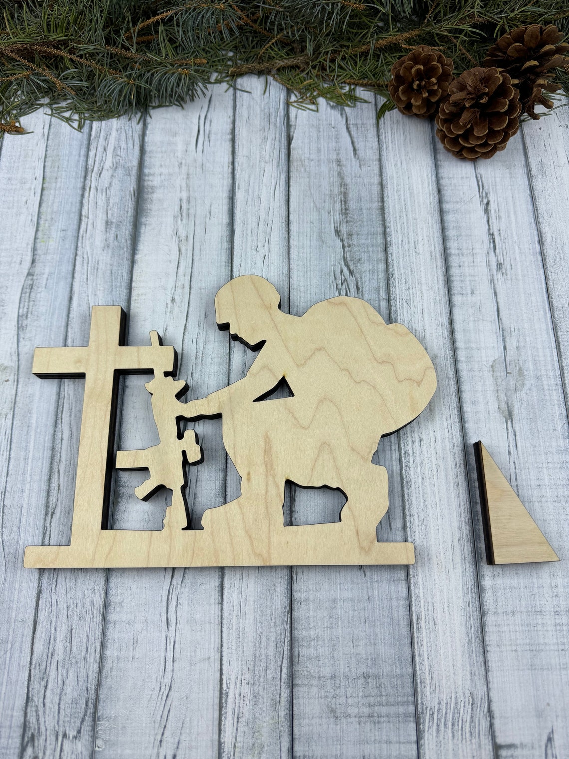Soldier Kneeling - DIY- Kit- Veterans - Veterans Day- Veteran - Soldier ...