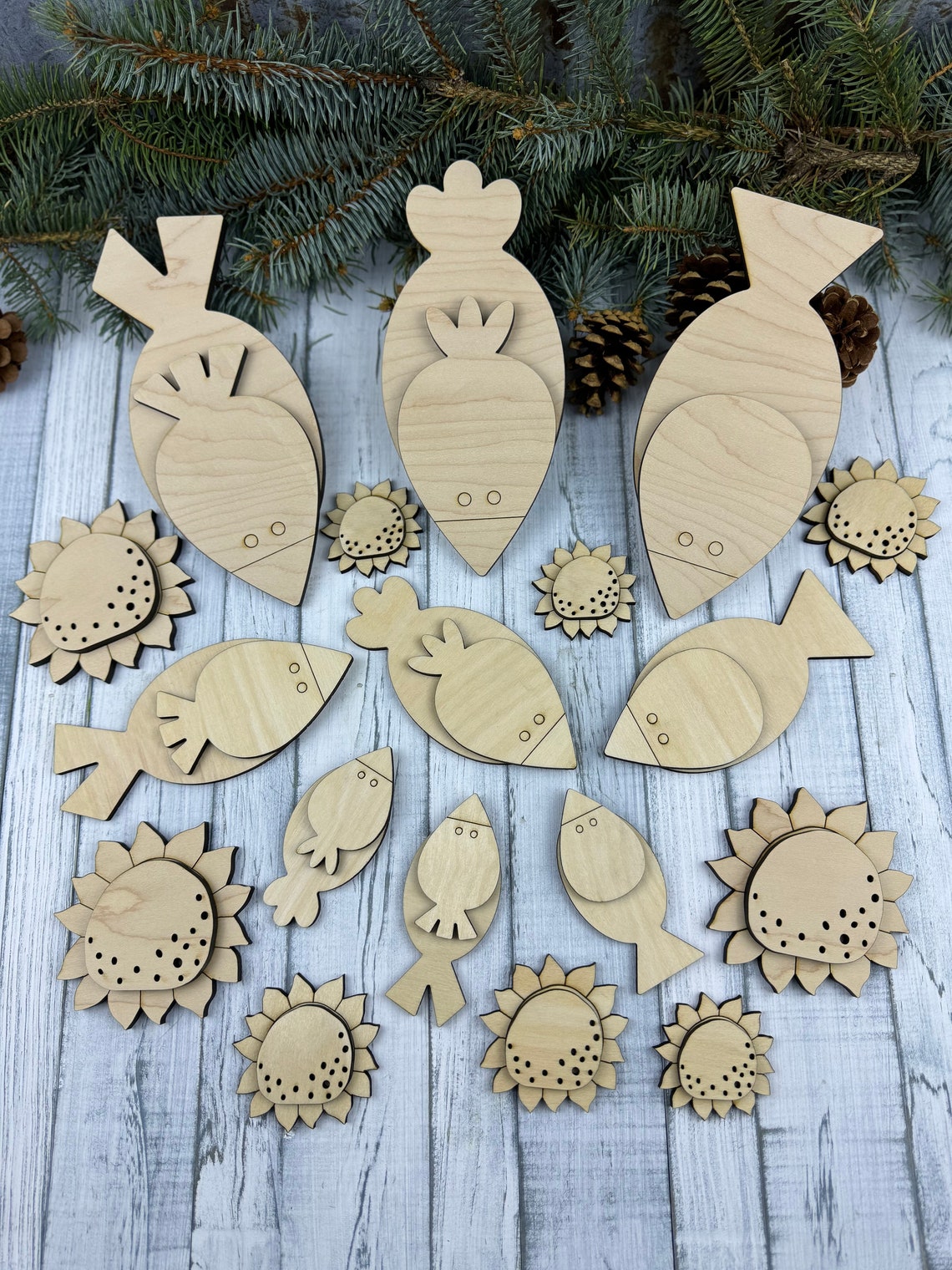 Crows Looking Down, DIY Kits, Craft Kits, Crows, Whimsical, Sunflowers ...