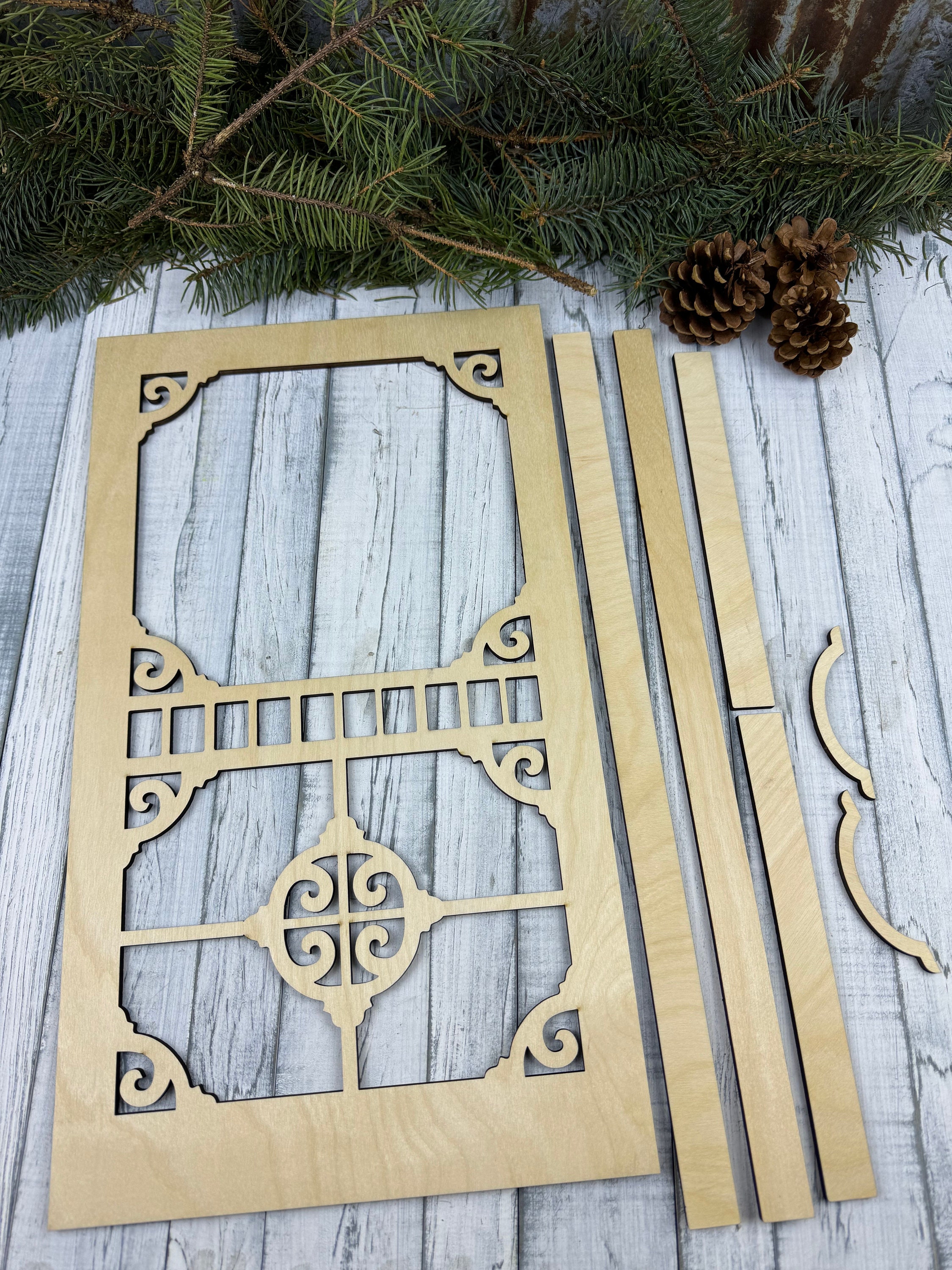 Ornate Screen Door 10" Tall - DIY Kit - Etsy