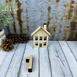 Mini Primitive Salt Houses 1/2" Thick - DIY Kit - Etsy