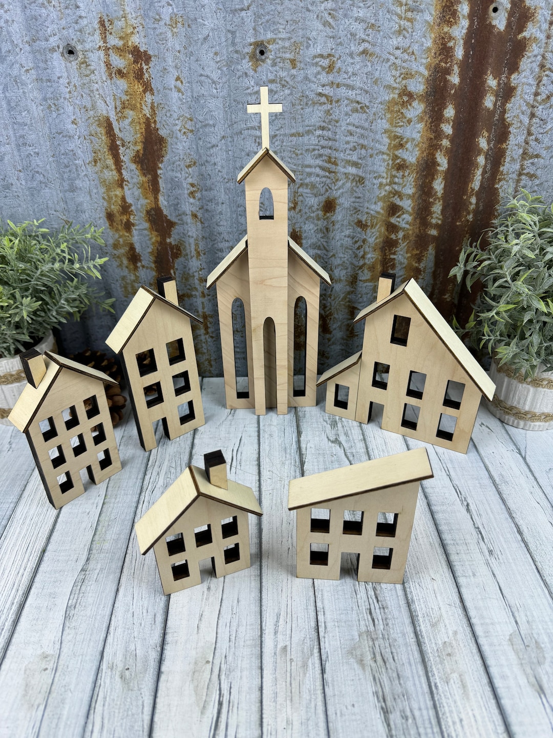 Mini Primitive Salt Houses 1/2" Thick - DIY Kit - Etsy