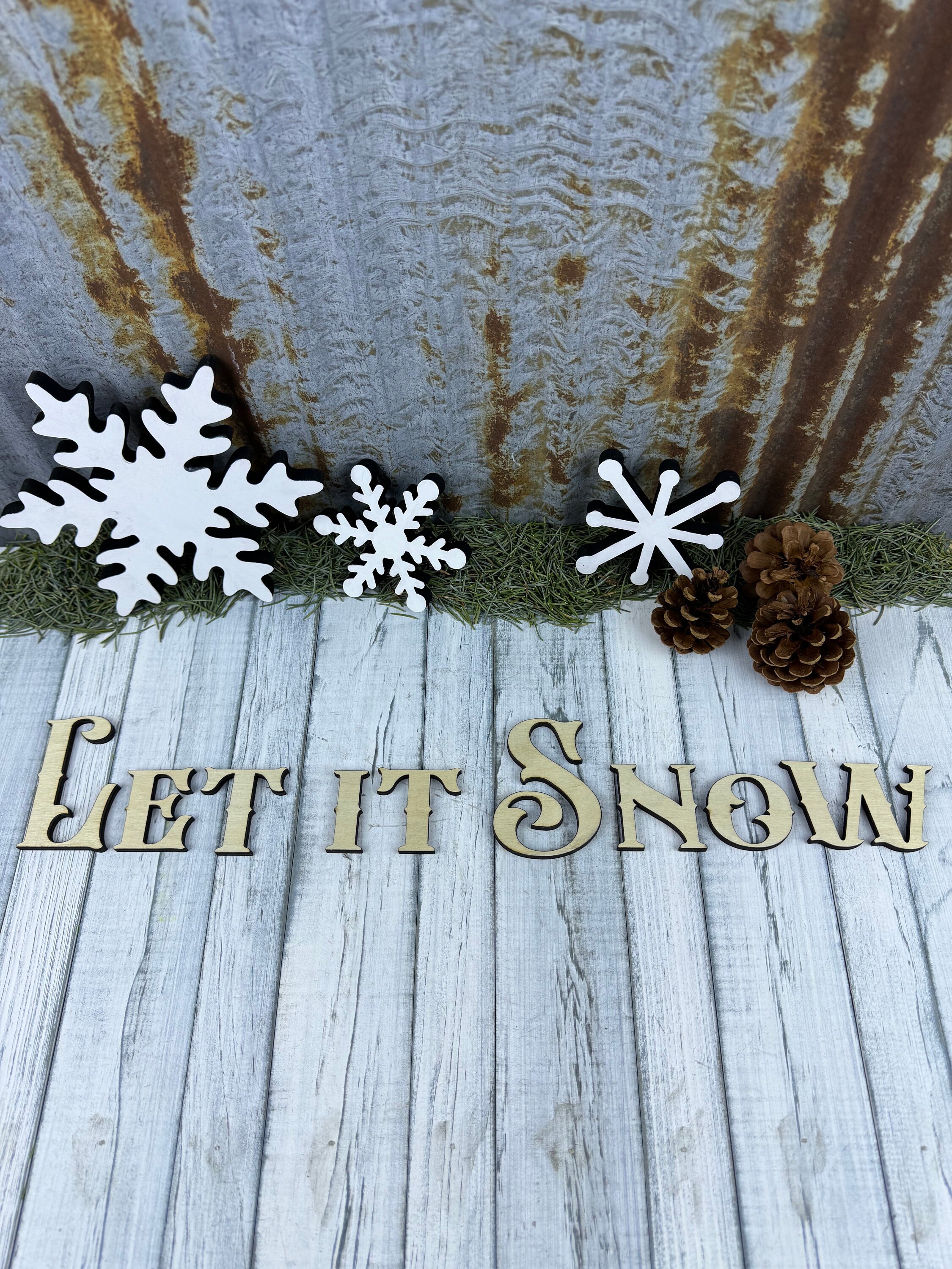 Holiday Words DIY Kit Whimsical Holiday Winter Christmas - Etsy