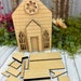 LARGE Church 1/2" Thick - DIY Kit - Unique Christmas Holiday Decor ...