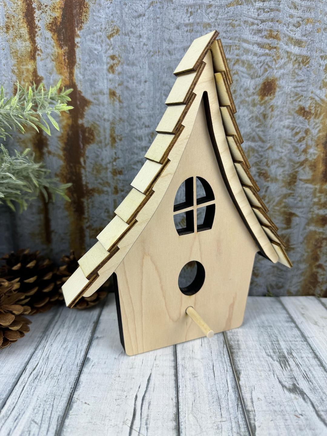 Birdhouse 1/2" Thick - DIY Kit - Garden - Bird - House - Etsy