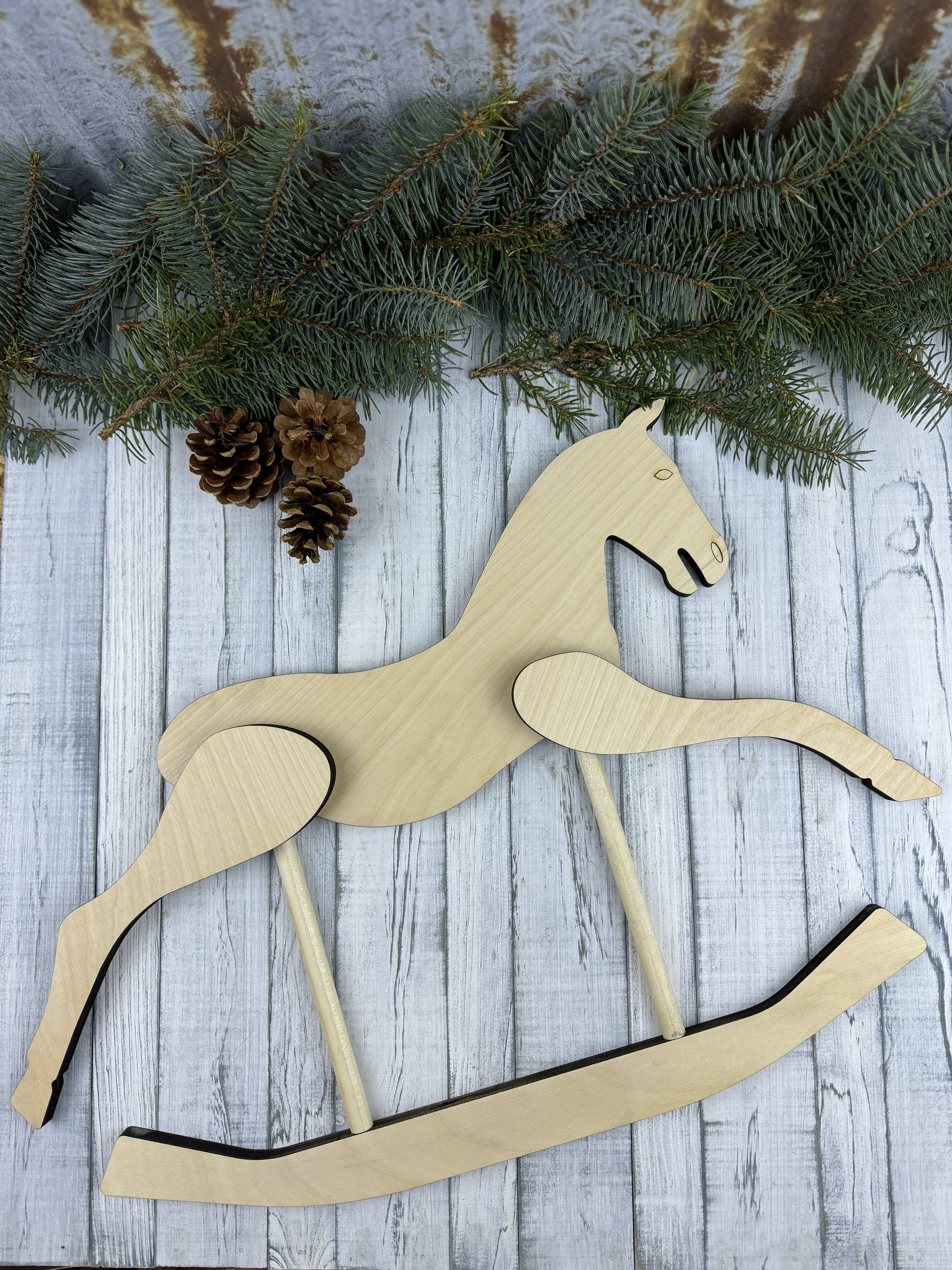 Primitive Rocking Horse, DIY, Kit, Whimsical, Primitive, Holiday ...