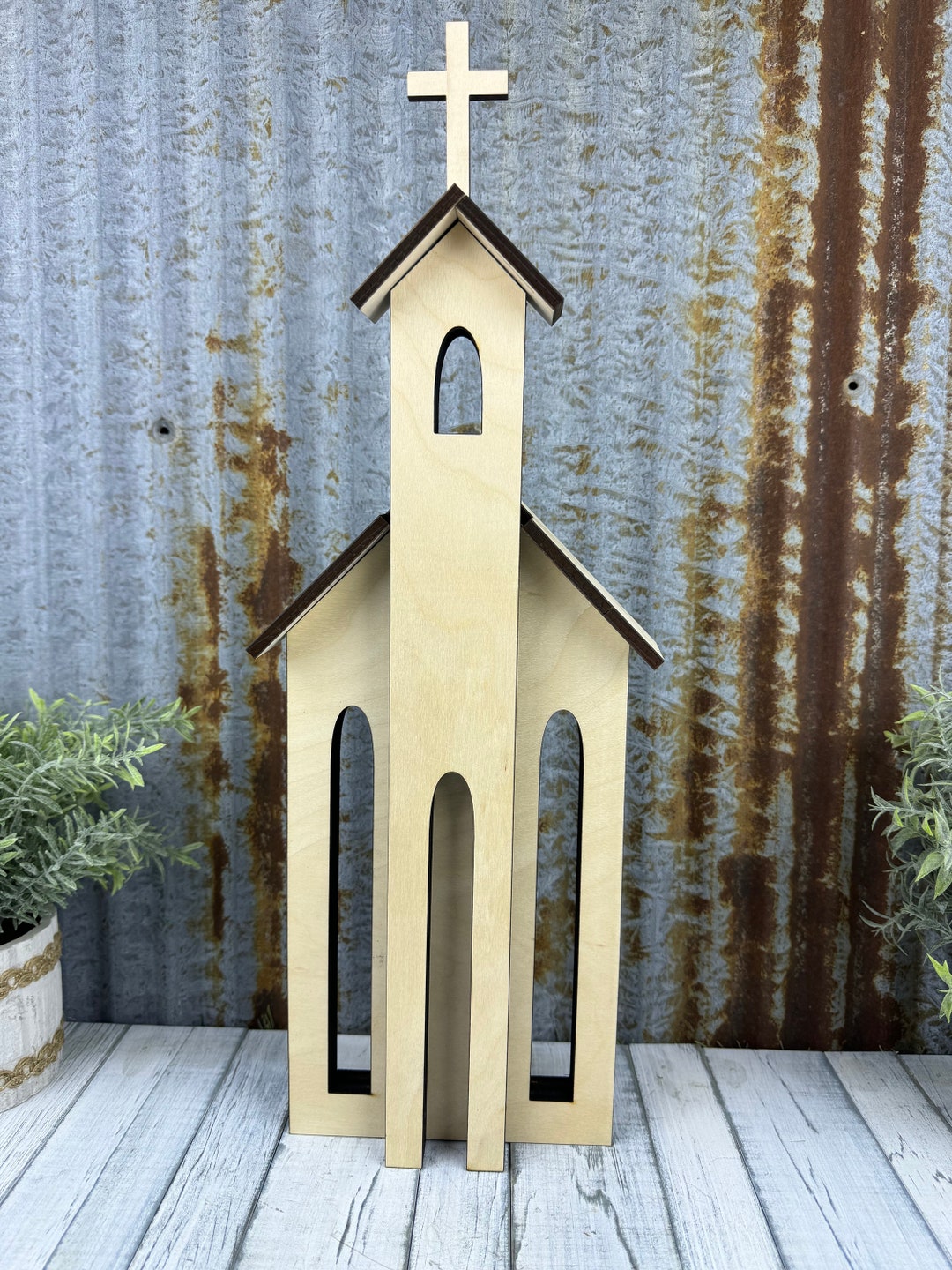Primitive Church 1/2" Thick - DIY Kit - Etsy