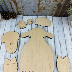 Sheep Shelf Sitter - DIY - Kit - Whimsical - Holiday - Easter - Etsy