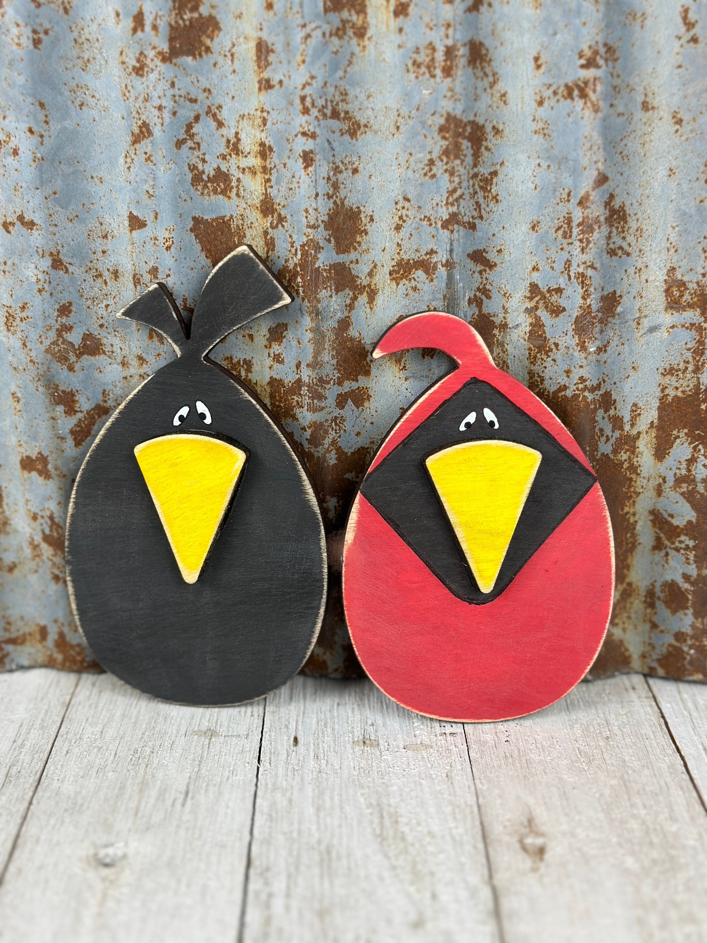 Quirky Birds, DIY Kits, Craft Kits, Crows and Cardinals - Etsy