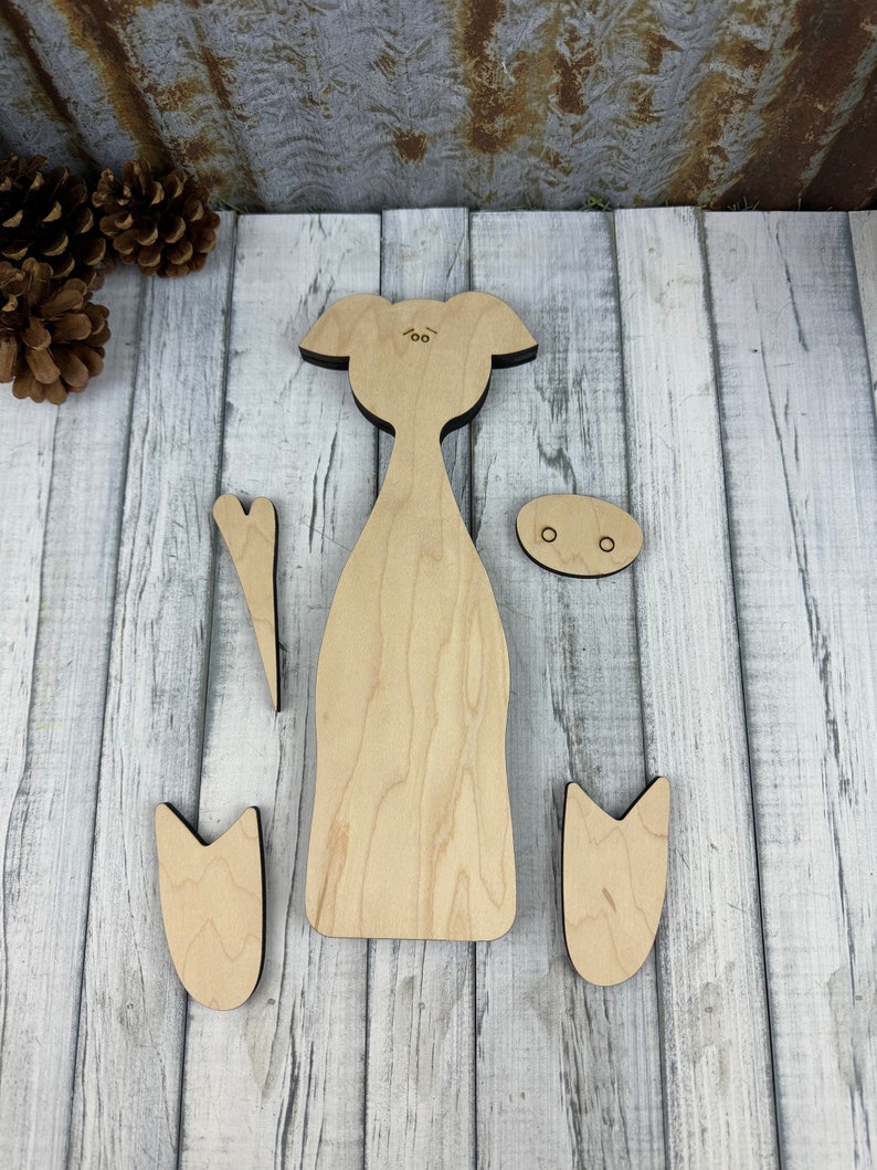 Primitive Pig 1/2" Thick - DIY - Pig - Kit - Whimsical - Etsy