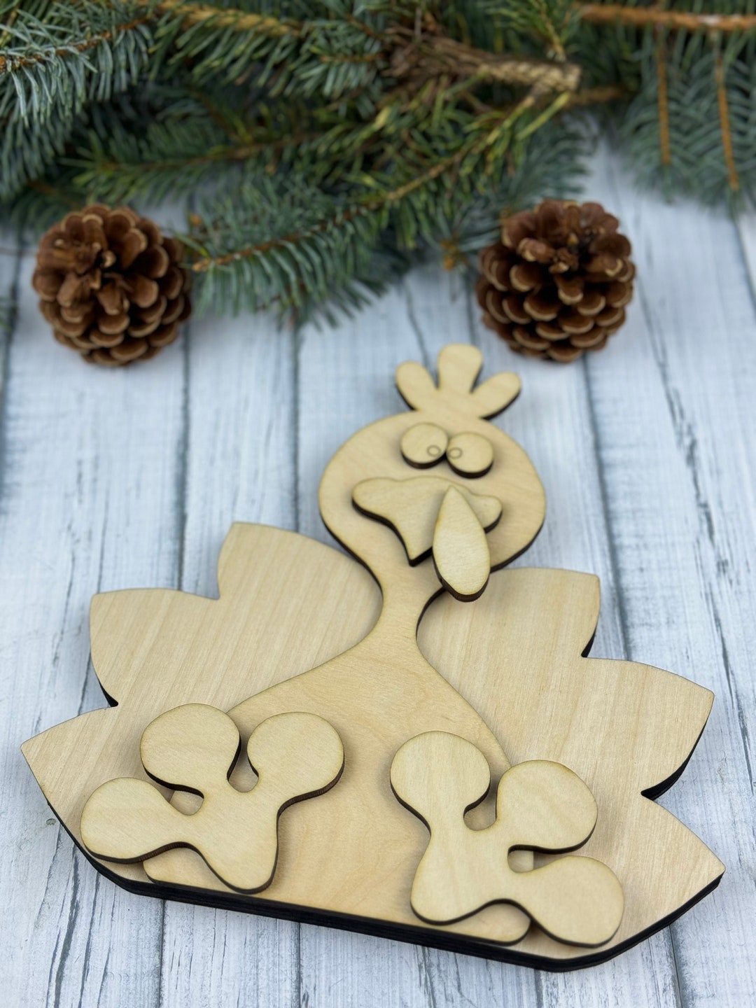 Primitive Turkey - Free Standing - DIY - Kit - Seasonal - Thanksgiving ...