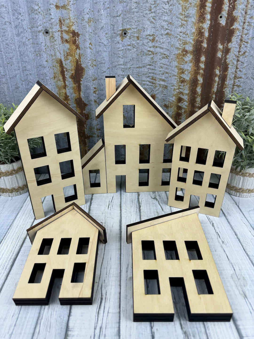 Primitive Salt Houses 3/4" Thick - DIY Kit - Etsy