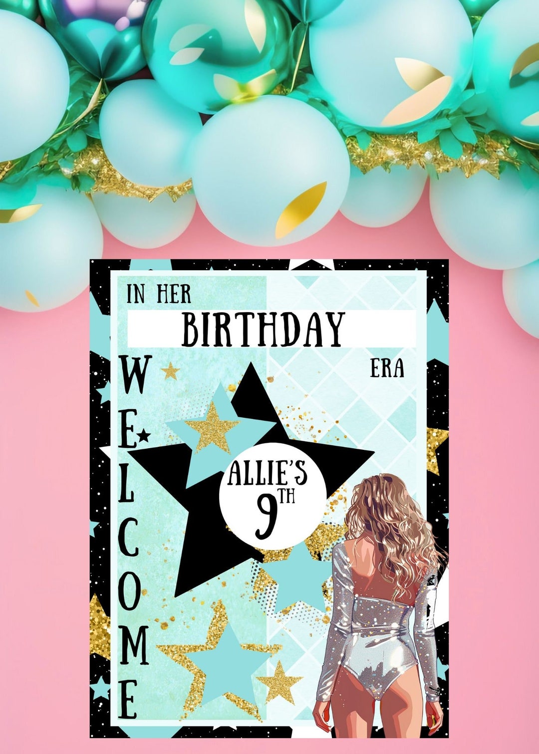 Party Welcome Sign, Eras Tour Sign, Taylor Swift Sign, Party Sign ...