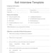 Editable Exit Interview Template: HR Feedback Form (PDF & Word) - Etsy