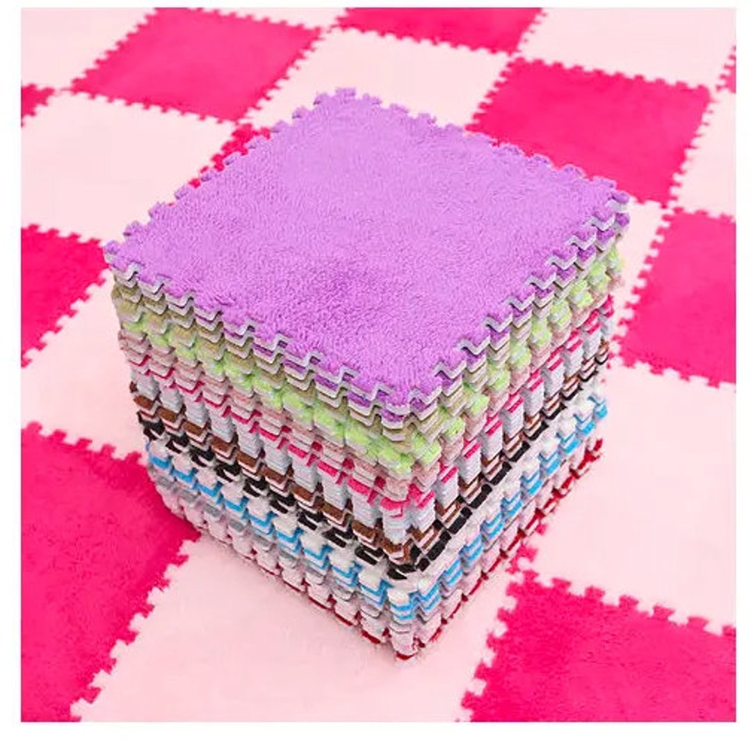 Checkered Puzzle Rug, 16 Pieces - Etsy