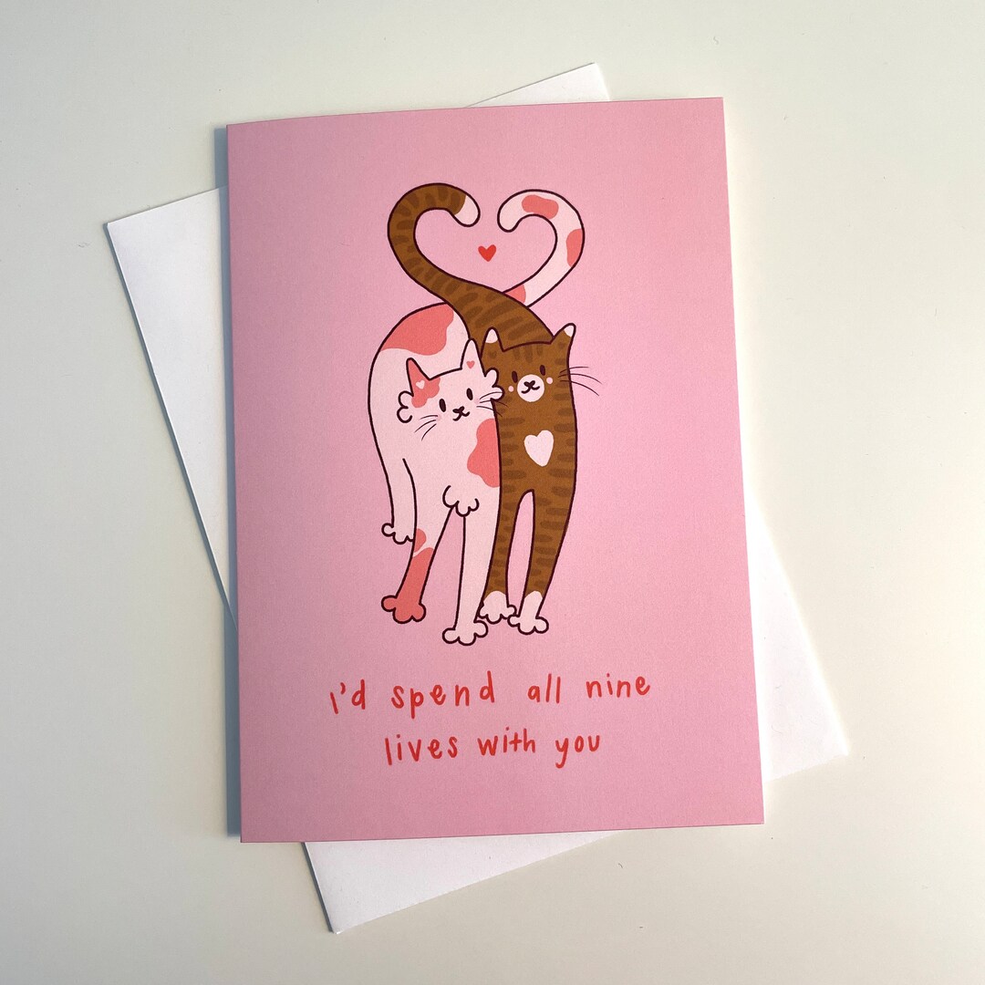 Purr-fect Valentine’s Cards - Etsy