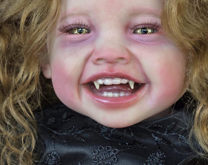Toddler Vampire- Alternative Reborn Doll - Black & Red - Etsy
