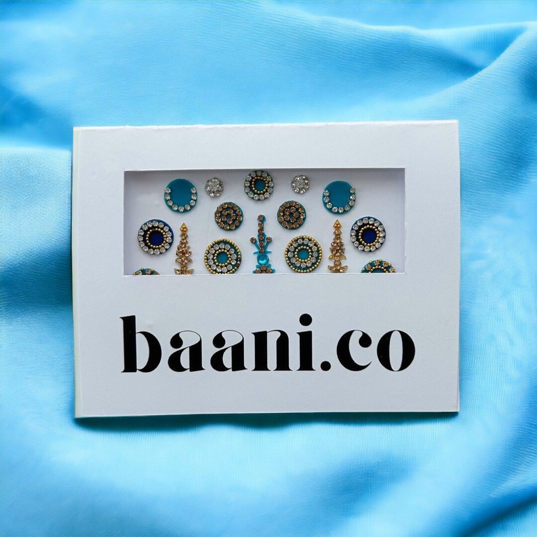 LIGHT BLUE BINDIBOOK | Blue Bindi Collection for Indian Wedding ...