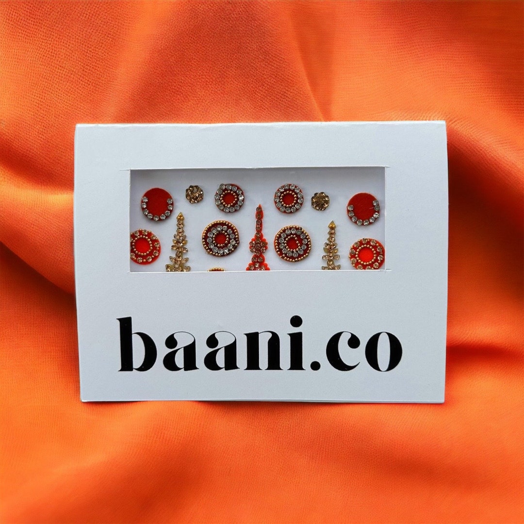 ORANGE BINDI BOOK | Orange Bindi Collection for Indian Wedding Festival ...