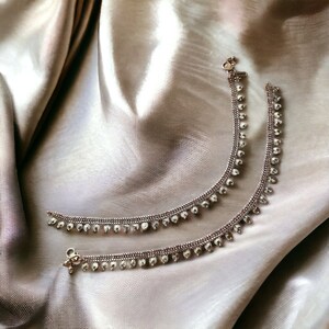 GOLD LILY JHANJRA | Indian Pakistani Anklet Jewellery for Her Plated Traditional Statement ...