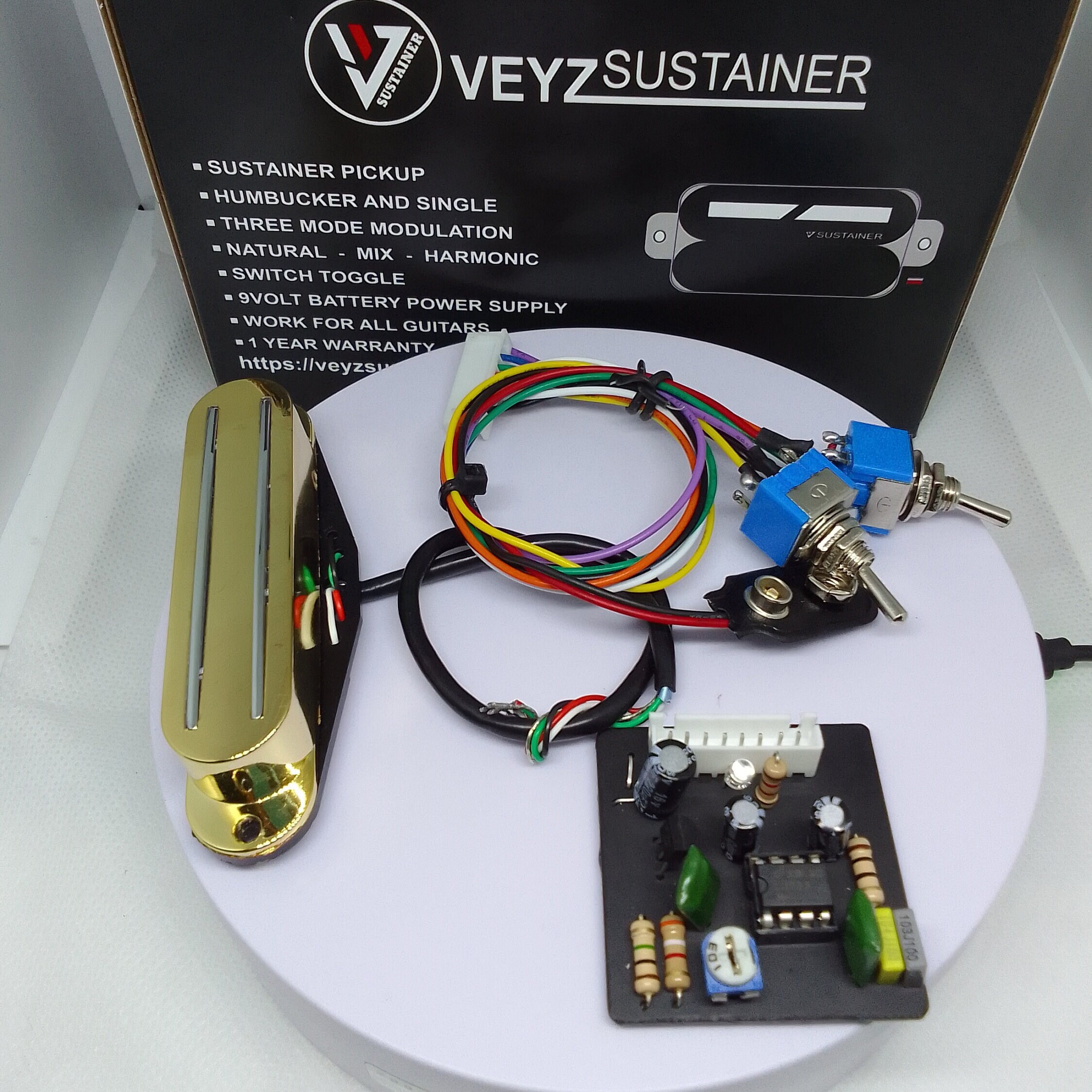 Pickup Sustainer Single Coil 3 Mode Full Color - Etsy