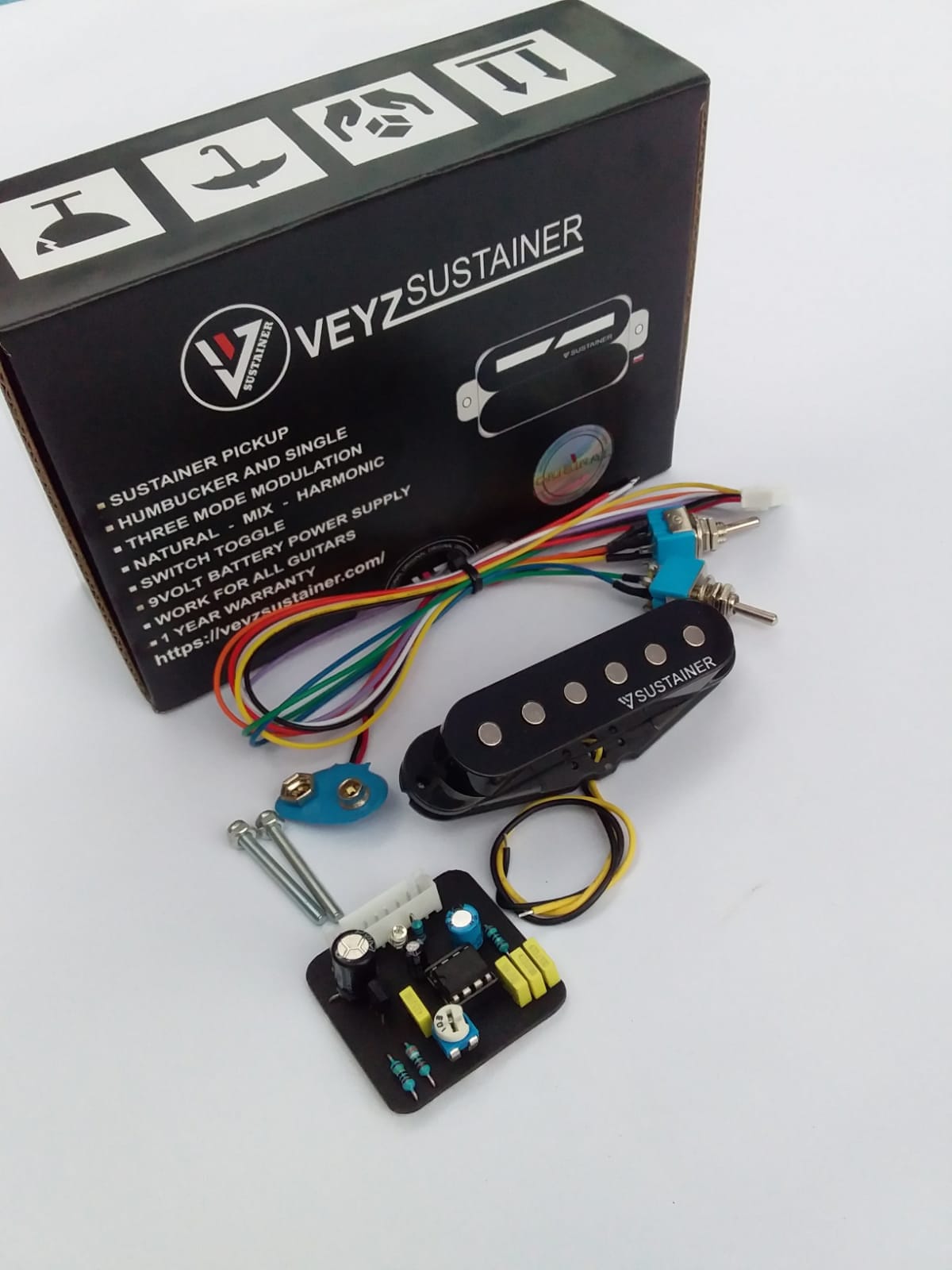 Pickup Sustainer Single Coil 3 Mode Full Color - Etsy