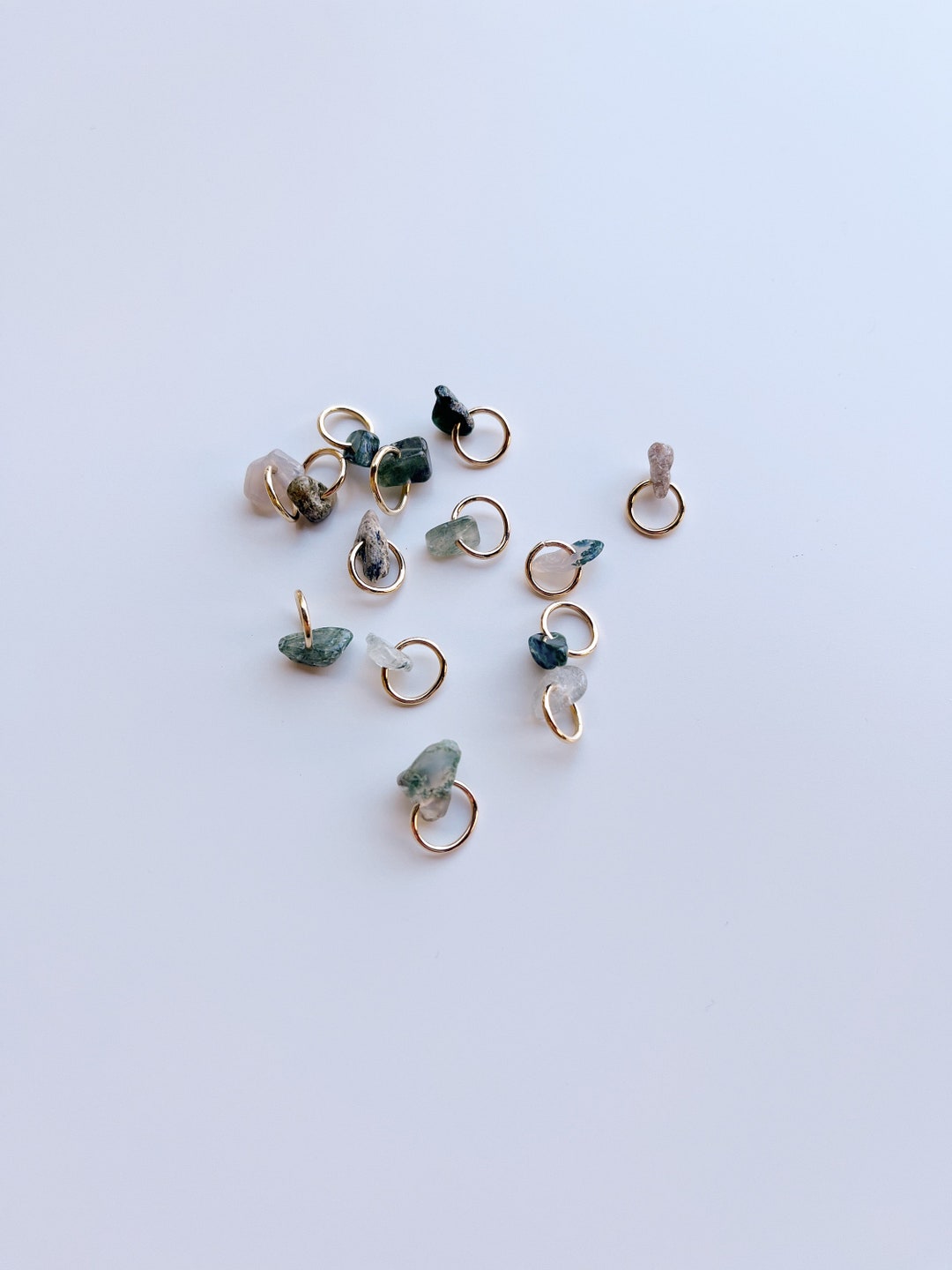 Small Fancy Jasper Stitch Markers Set of 6 - Etsy