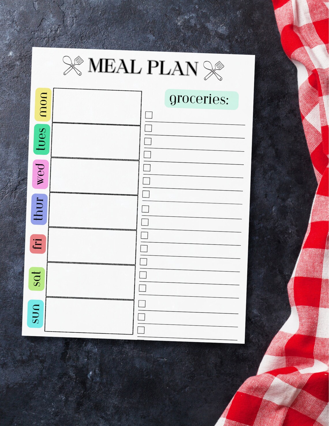 Grocery List Printable Template, Grocery Planner, Food Shopping List ...