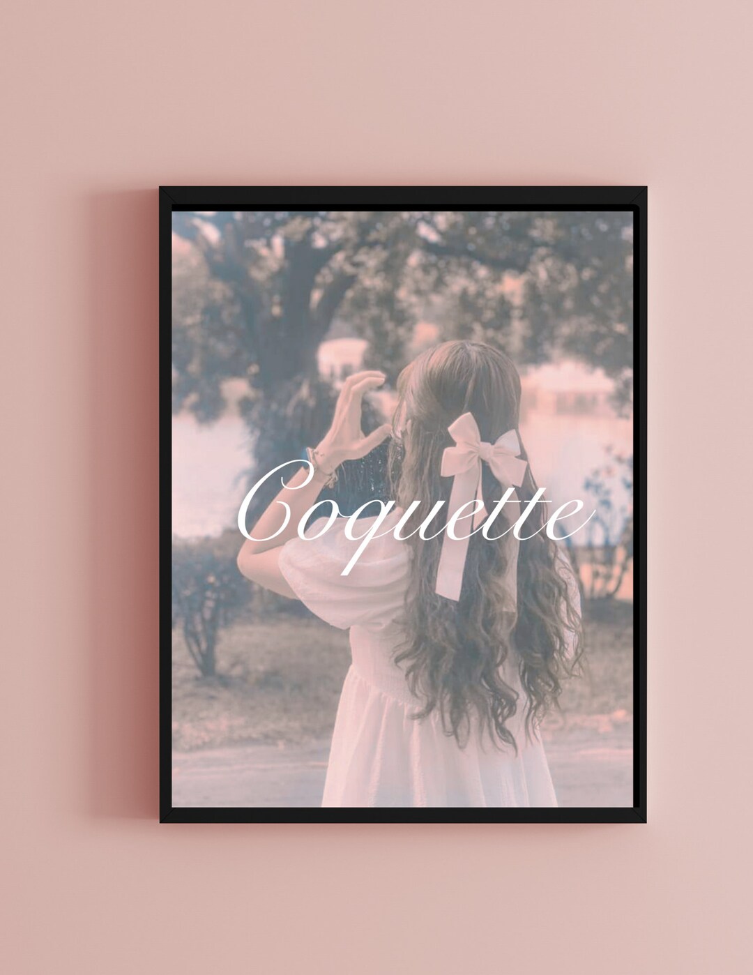 Pink Preppy Aesthetic, Coquette Room Decor, Printable Feminine Poster ...