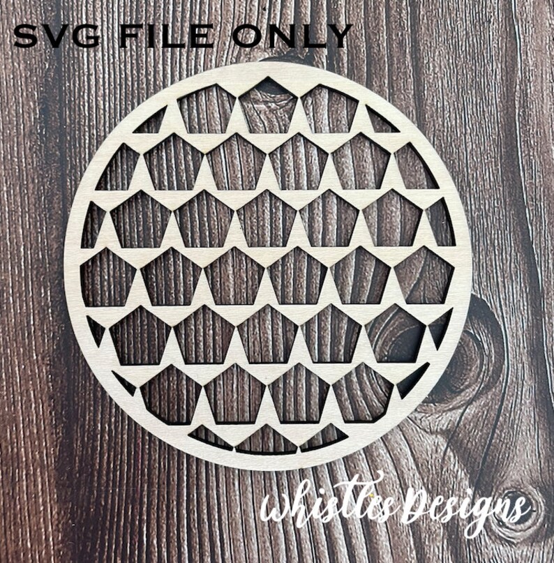 Hexagon Pattern Coasters With Holder for 6 Coaster SVG File - Etsy Canada