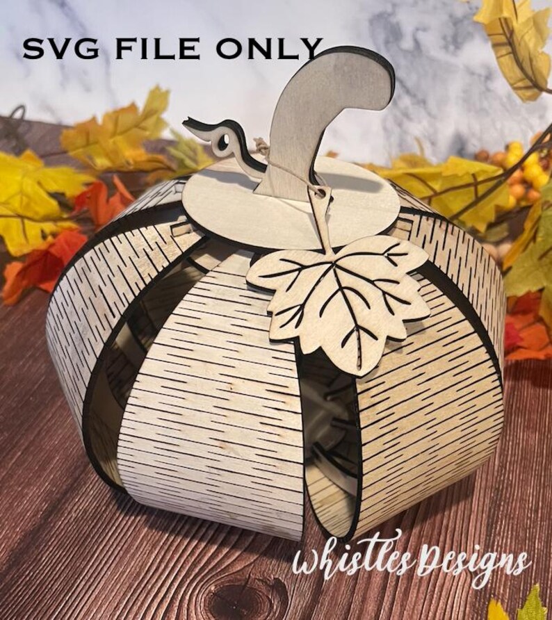 Living Hinge Pumpkin SVG - Etsy