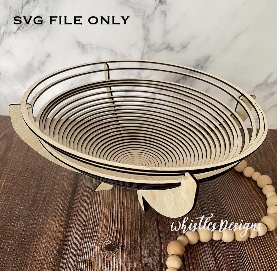 Round Spiral Bowl SVG - Etsy