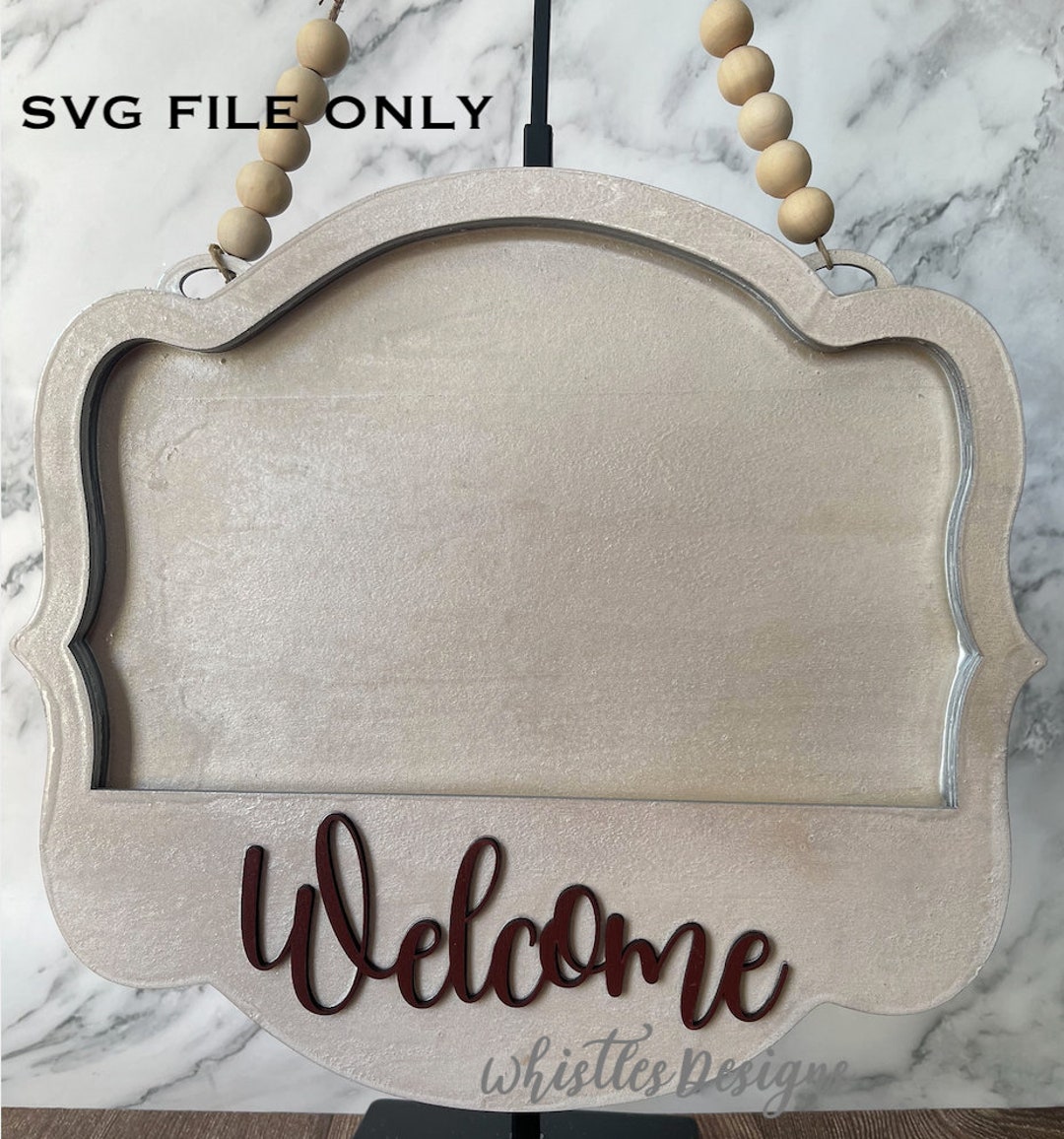 Interchangeable Welcome Sign Frame SVG - Etsy