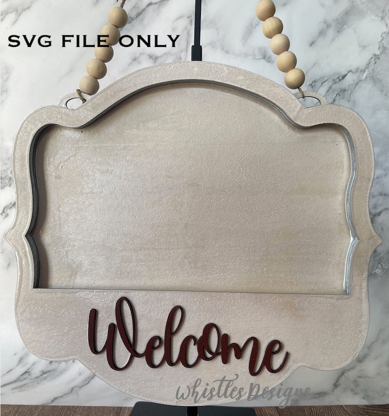 Interchangeable Welcome Sign Frame SVG - Etsy