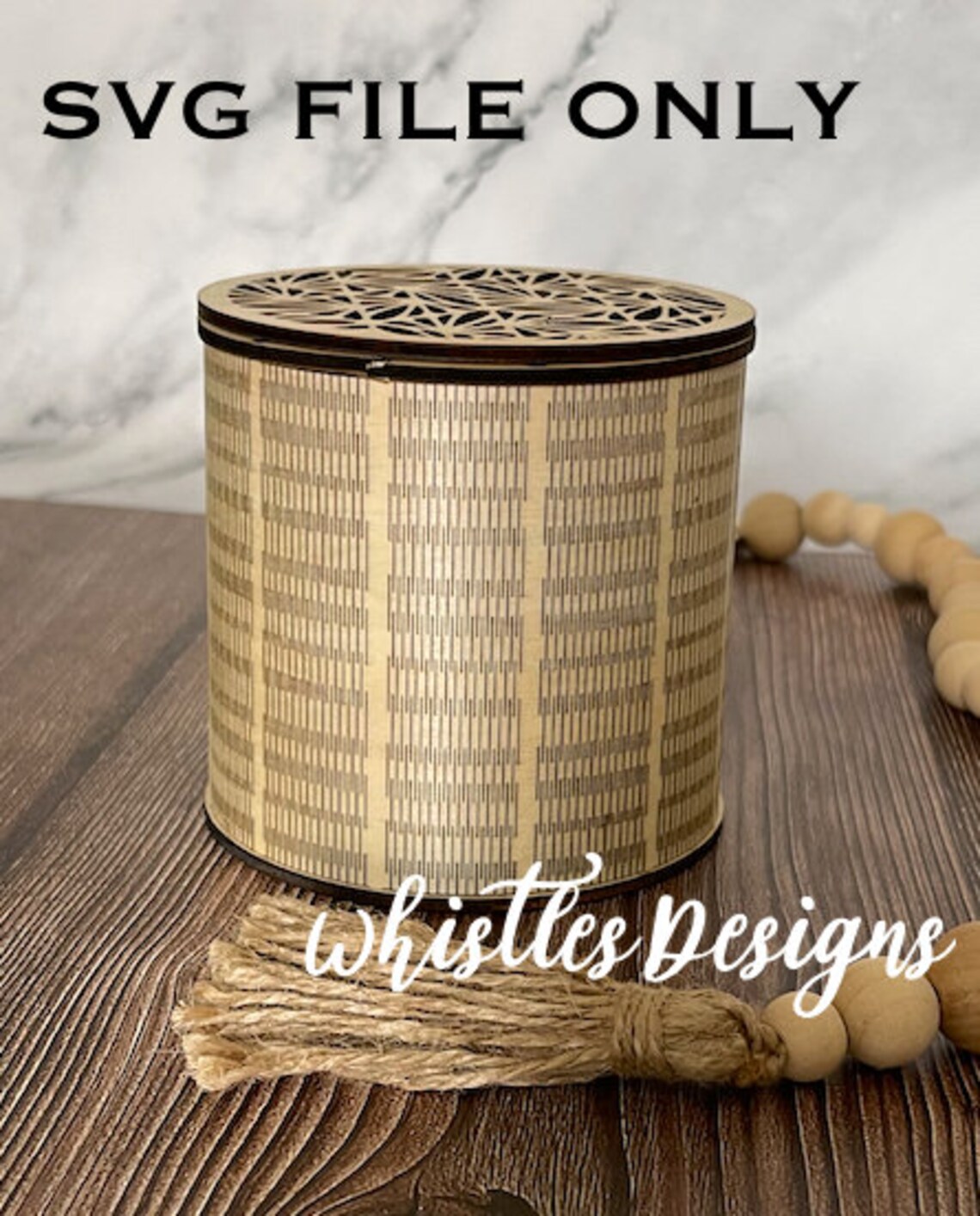 Living Hinge Round Box SVG: Laser Cut File (digital Download) - Etsy ...