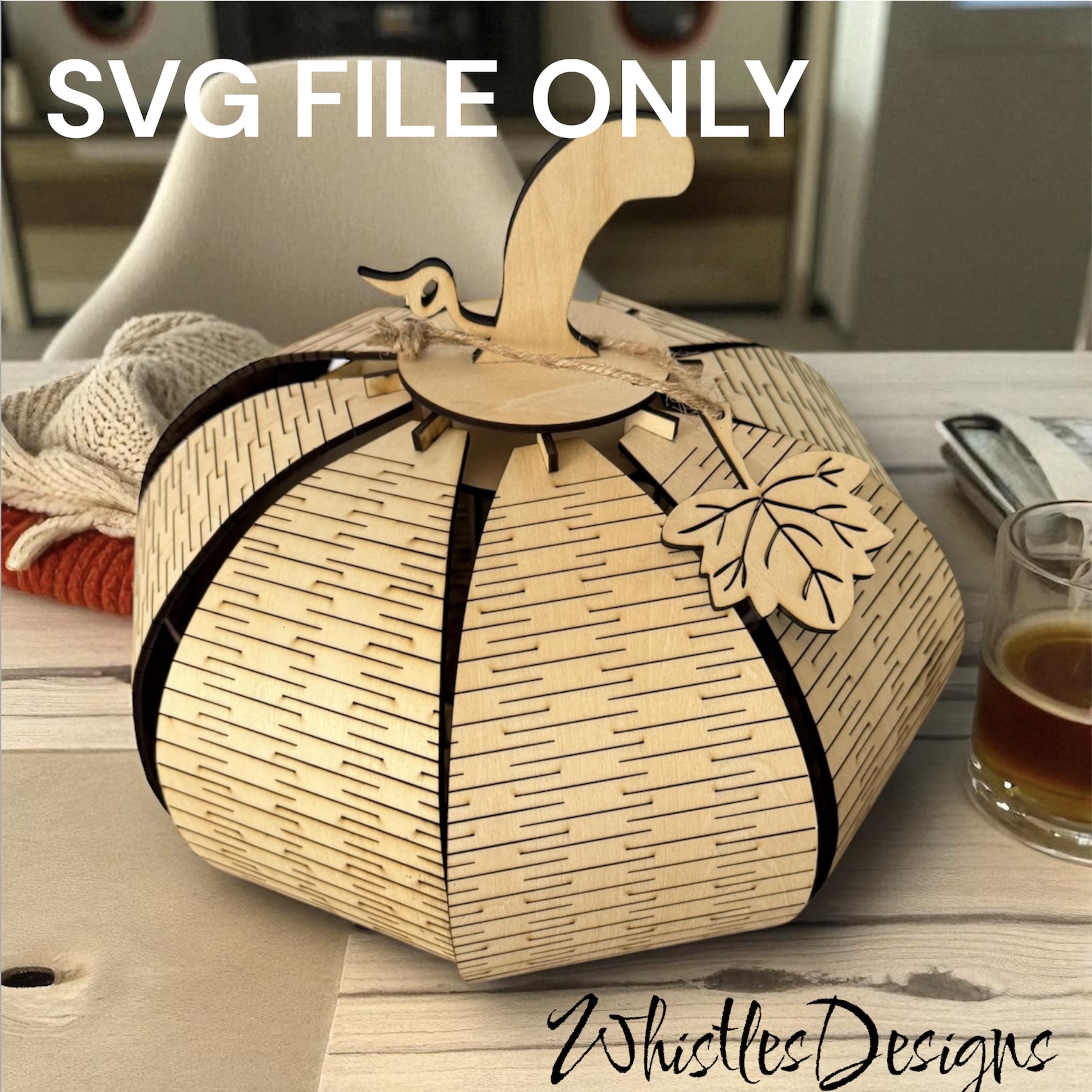 10 Inch Living Hinge Pumpkin SVG - Digital Download - Etsy