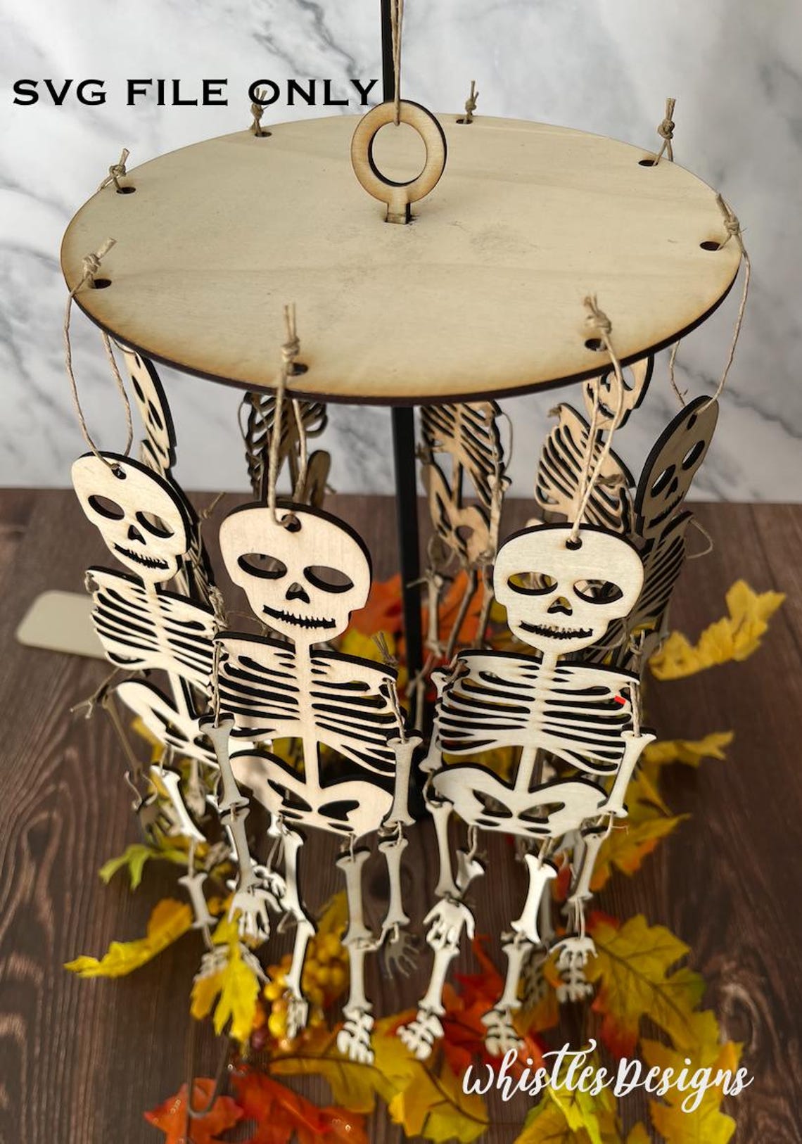 Skeleton Wind Chime SVG - Etsy