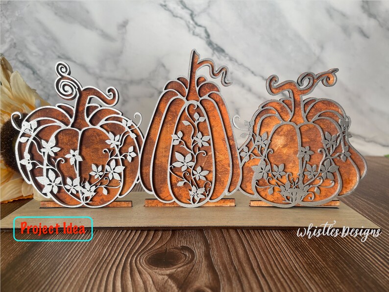 Squatty Pumpkin Triplet SVG - Etsy