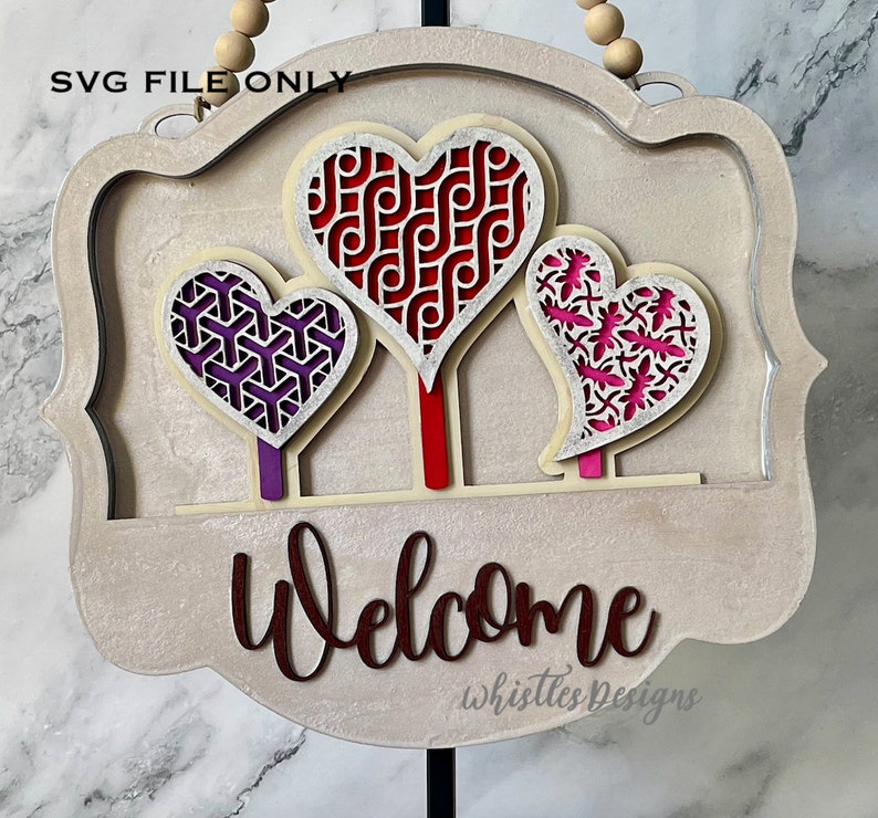 Interchangeable Welcome Sign Frame SVG - Etsy