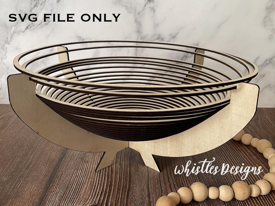 Round Spiral Bowl SVG - Etsy