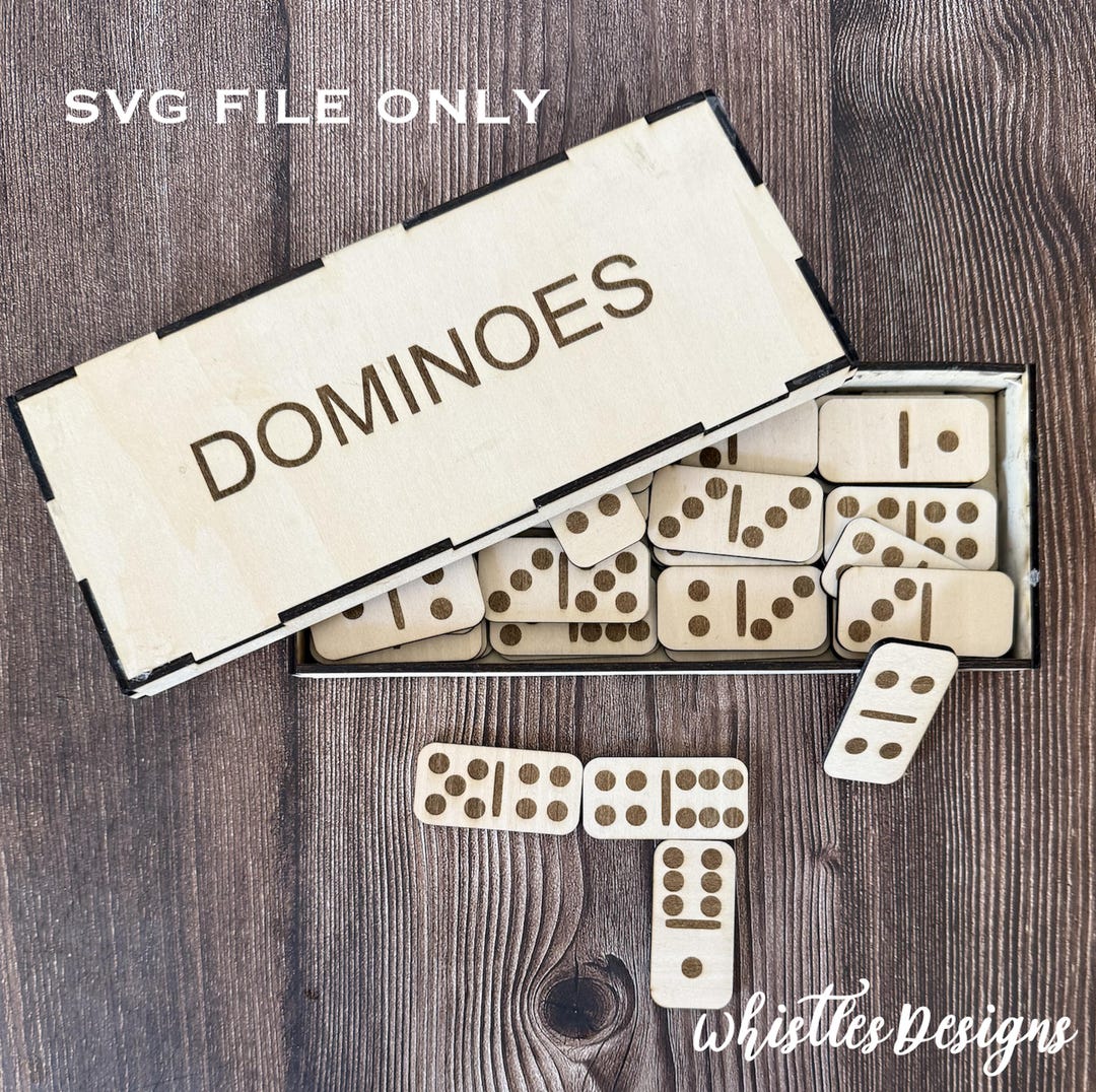 Dominoes Game With Storage Box - Digital File Only - Etsy